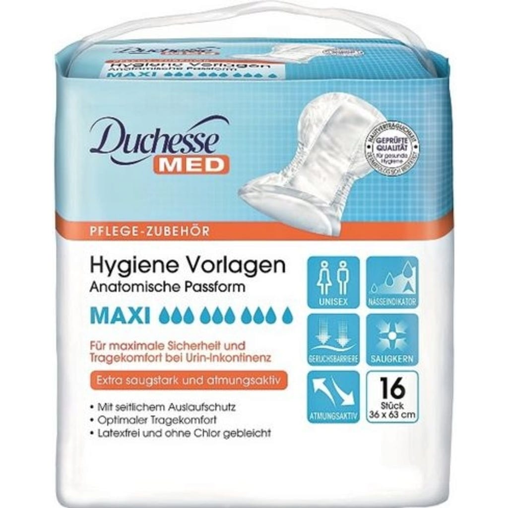 Duchesse MED Hygiene Vorlagen Maxi, 16 Stk - oh feliz Onlineshop Schweiz
