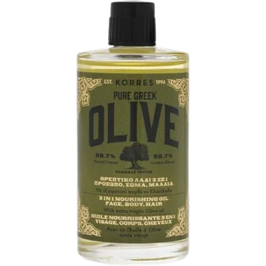KORRES Pure Greek Olive 3in1 Nourishing Oil - Face, Body, Hair, 100 ml ...